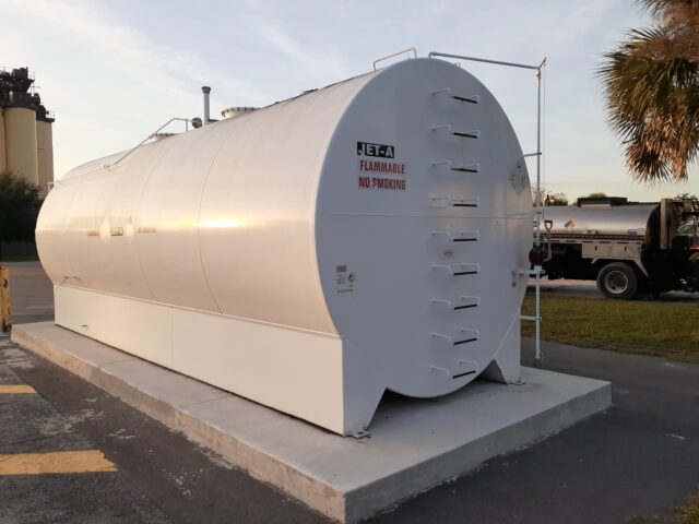 SOLD - Used 12,000 Gallon Jet-A UL142 Above-ground Fuel System