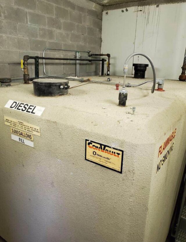 Used 3,000 Gallon Above-Ground Fuel Storage Tank UL 2085