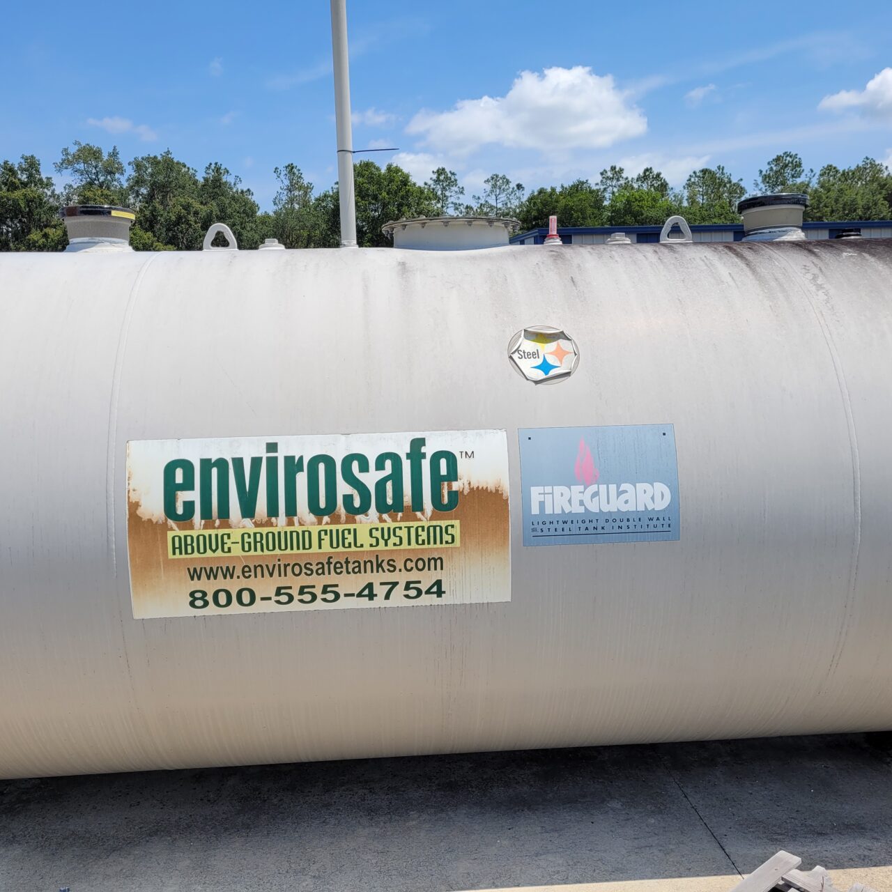 SOLD: Used 4,000 Gallon UL-2085 Fireguard Above-Ground Fuel System