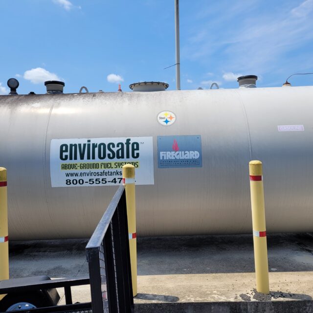 SOLD: Used 4,000 Gallon UL-2085 Fireguard Above-Ground Fuel System