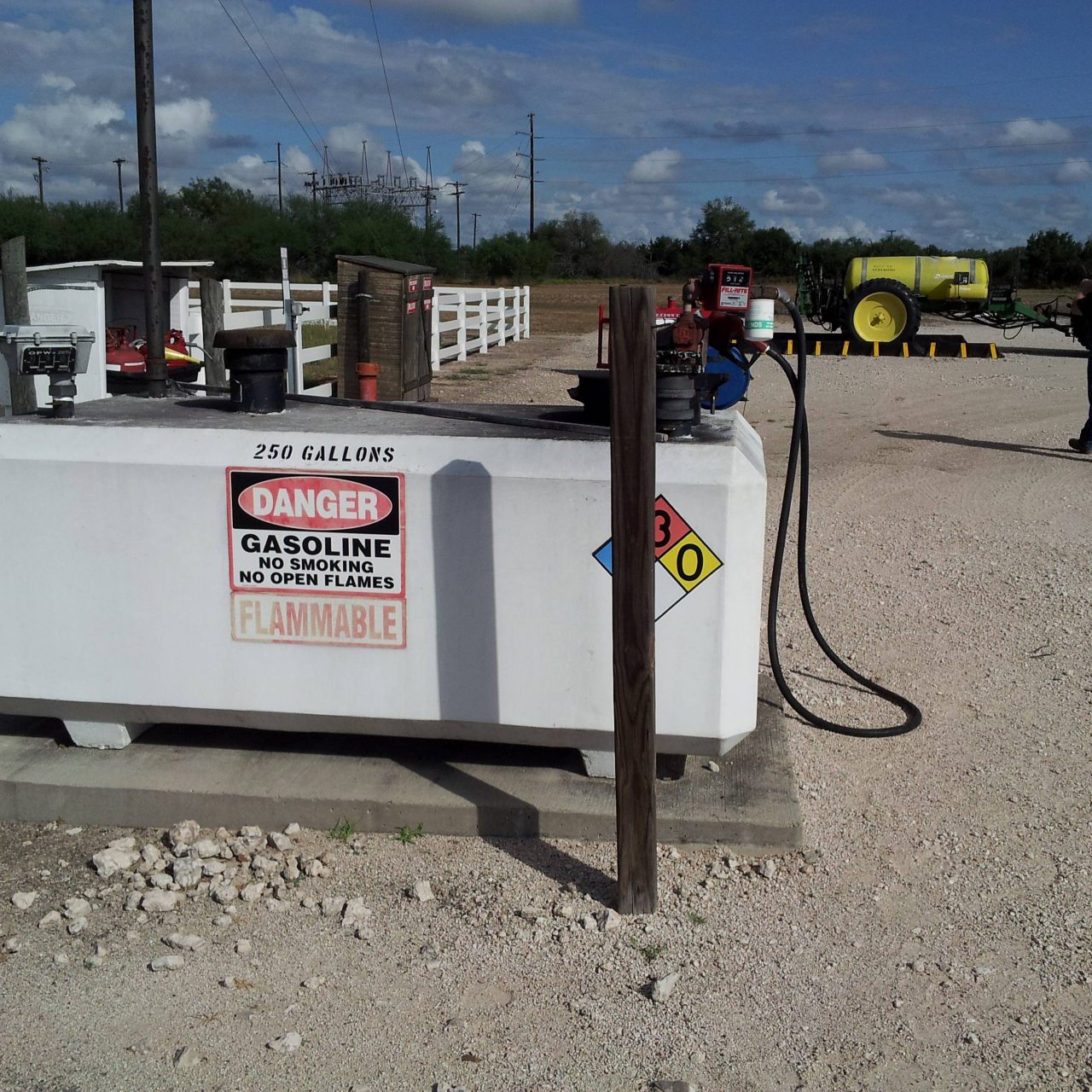 Used 250 Gallon UL-2085 Above-Ground Fuel Storage Tank