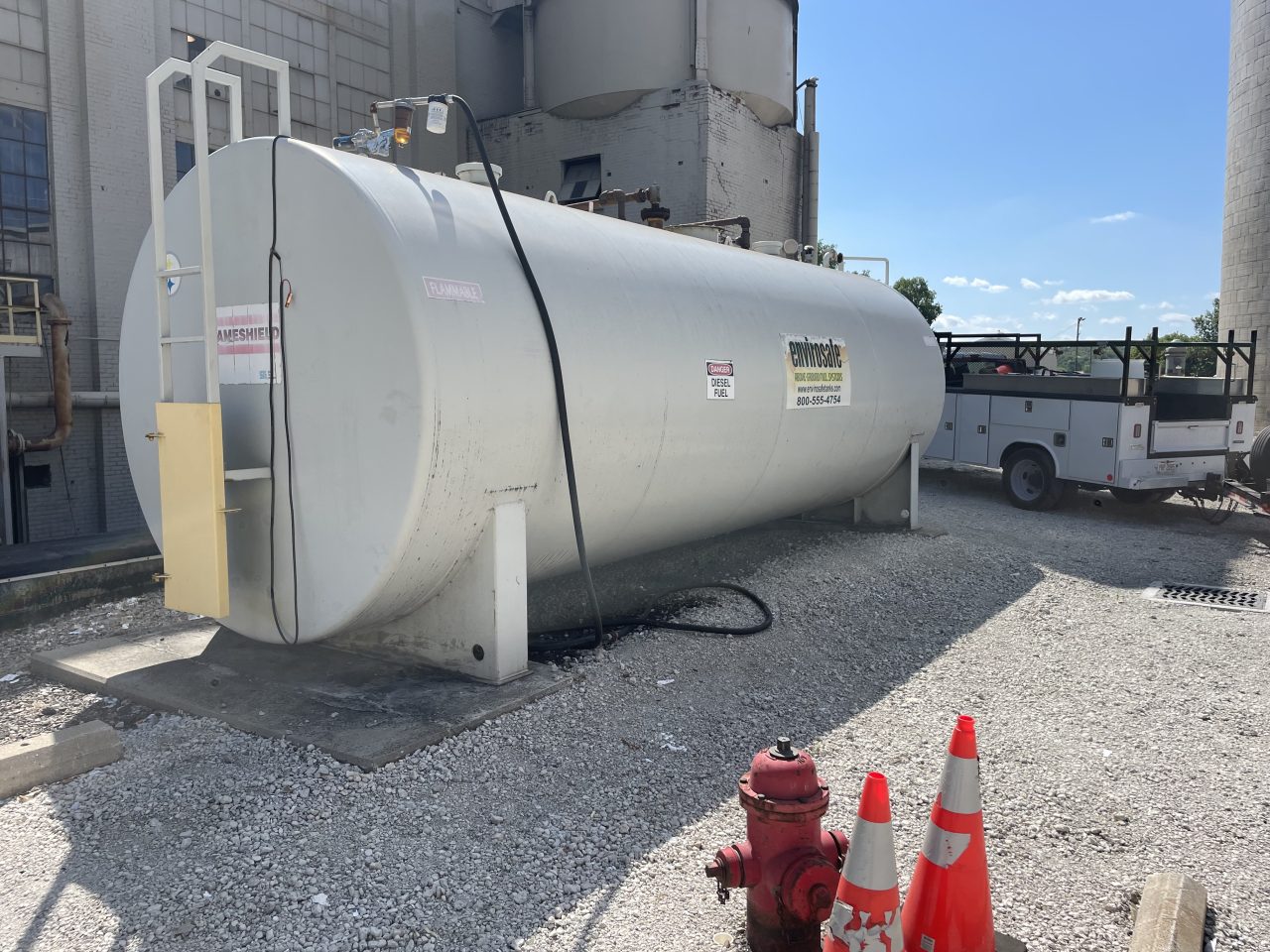SOLD: Used 8,000 Gallon UL142 (Flameshield®) Above-ground Fuel Storage Tank