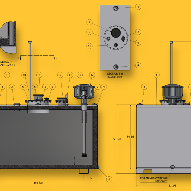 1,000 Gallon | Fuel Storage Tank | UL2085 - Fireguard | Ready 2 Fill