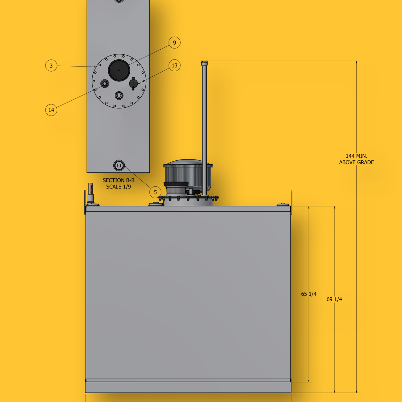 2,000 Gallon | Fuel Storage Tank | UL2085 - Fireguard | Ready 2 Fill