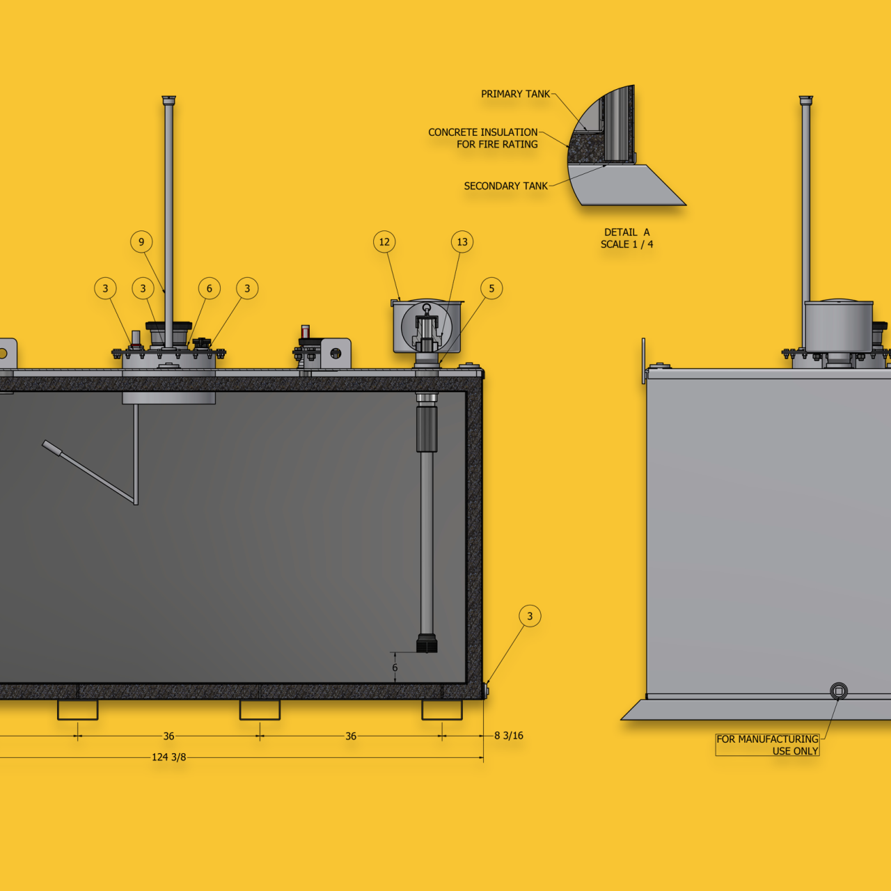 2,000 Gallon Fuel Storage Tank | Ready-2-Fill
