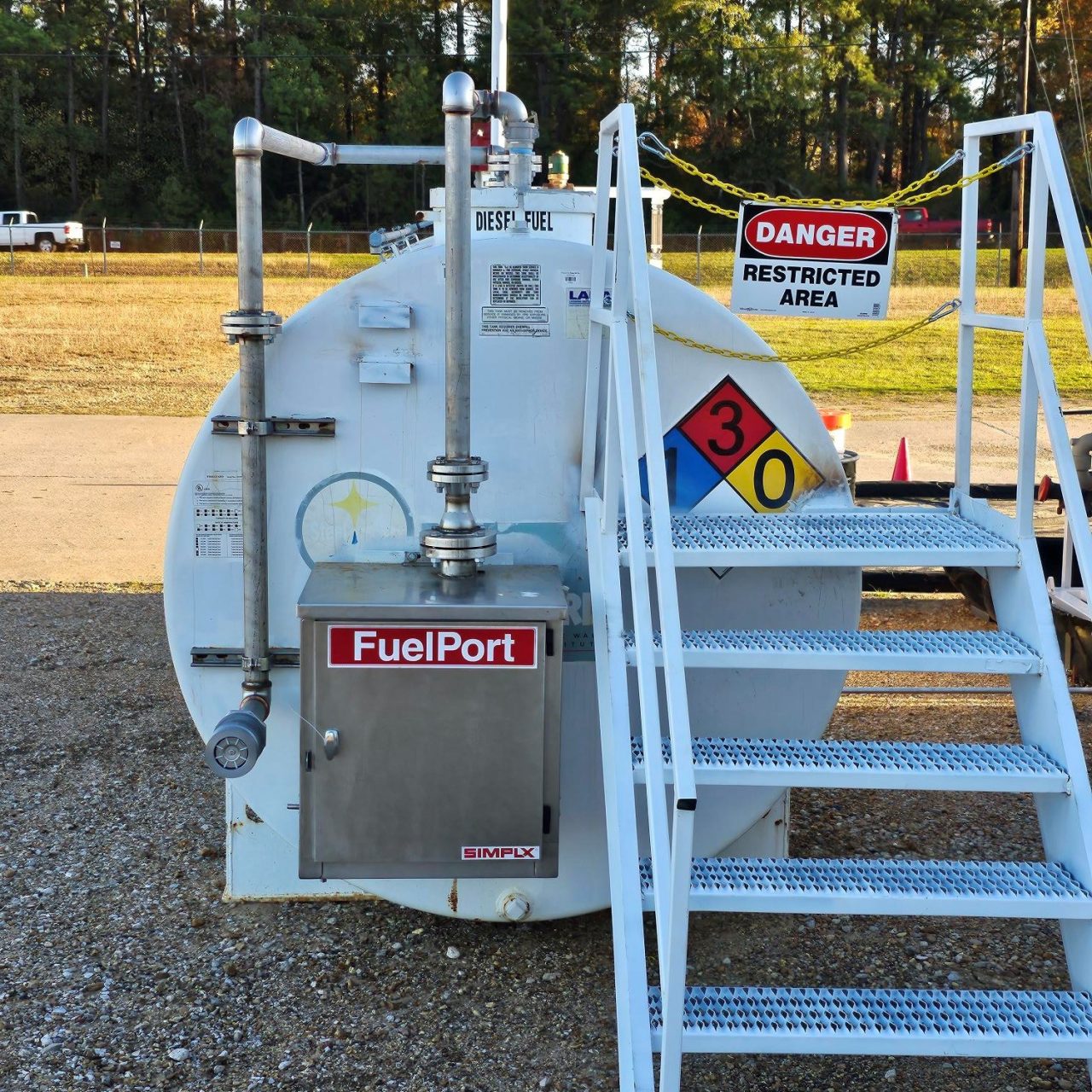 Used 2,500 Gallon Fireguard Above-Ground Fuel Storage System
