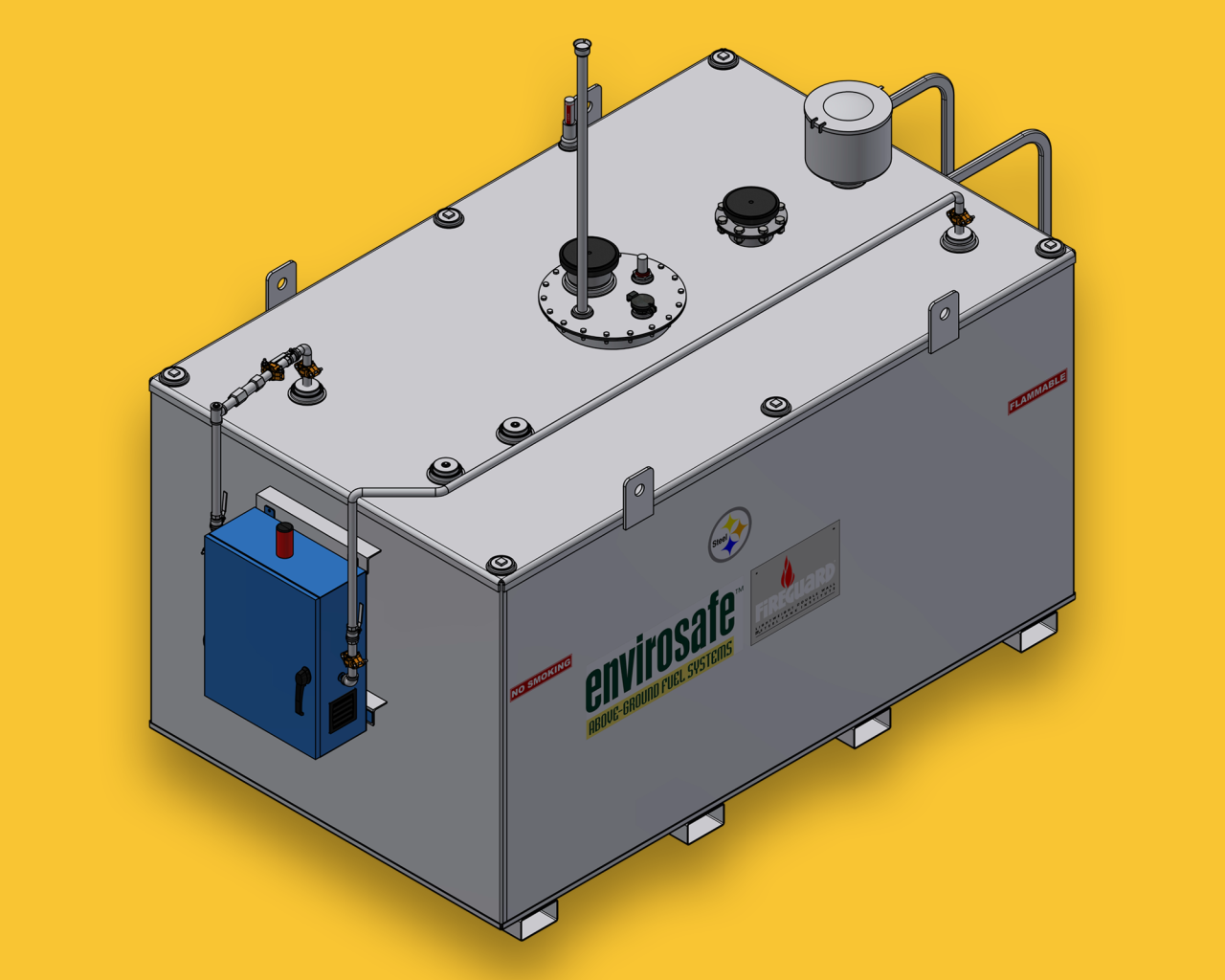 500, 1000, and 2000 Gallon Fuel Storage Tanks & Turn-key Systems 500 ...